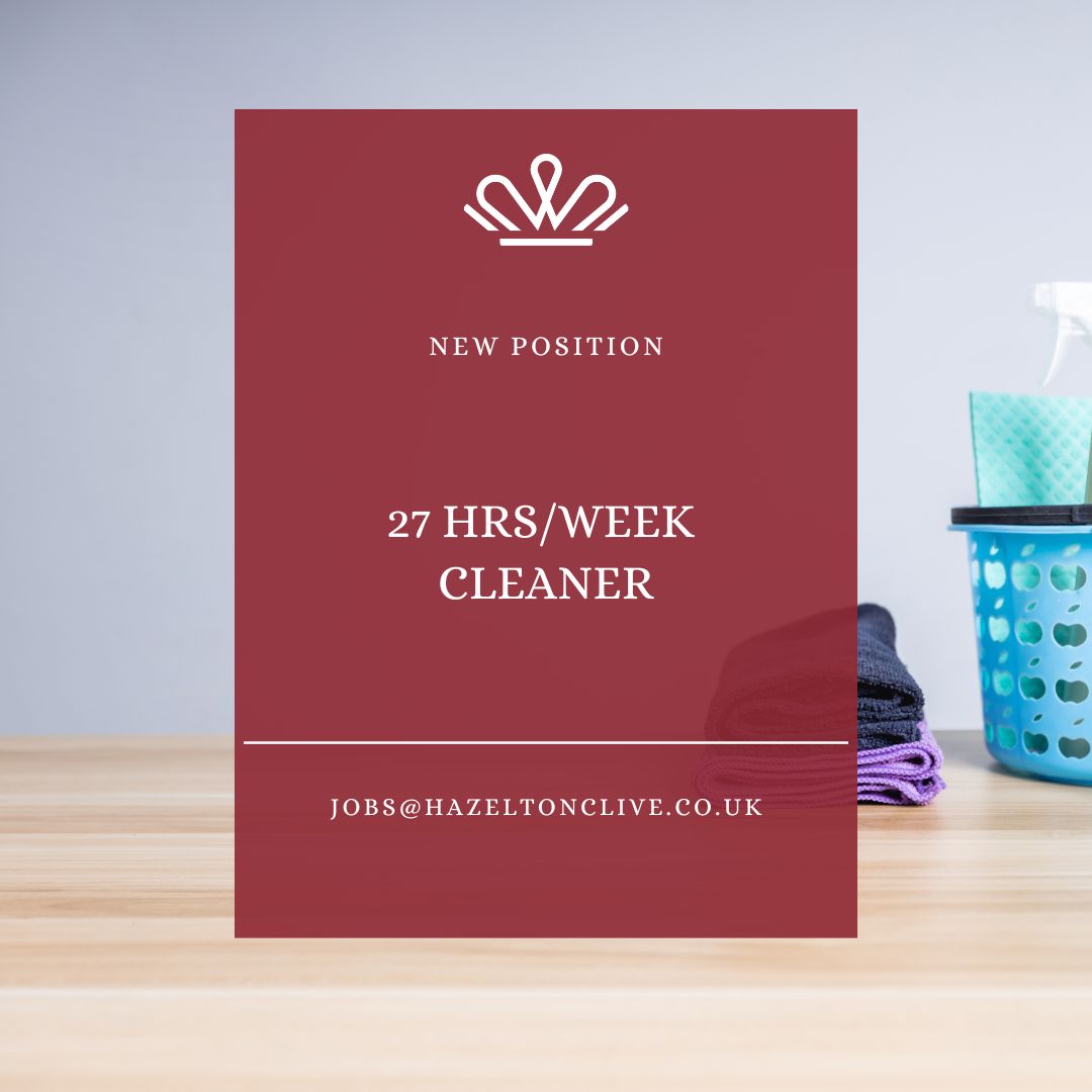 HK-2070 Part-time Cleaner Wanted - Oxted, Surrey - HazeltonClive