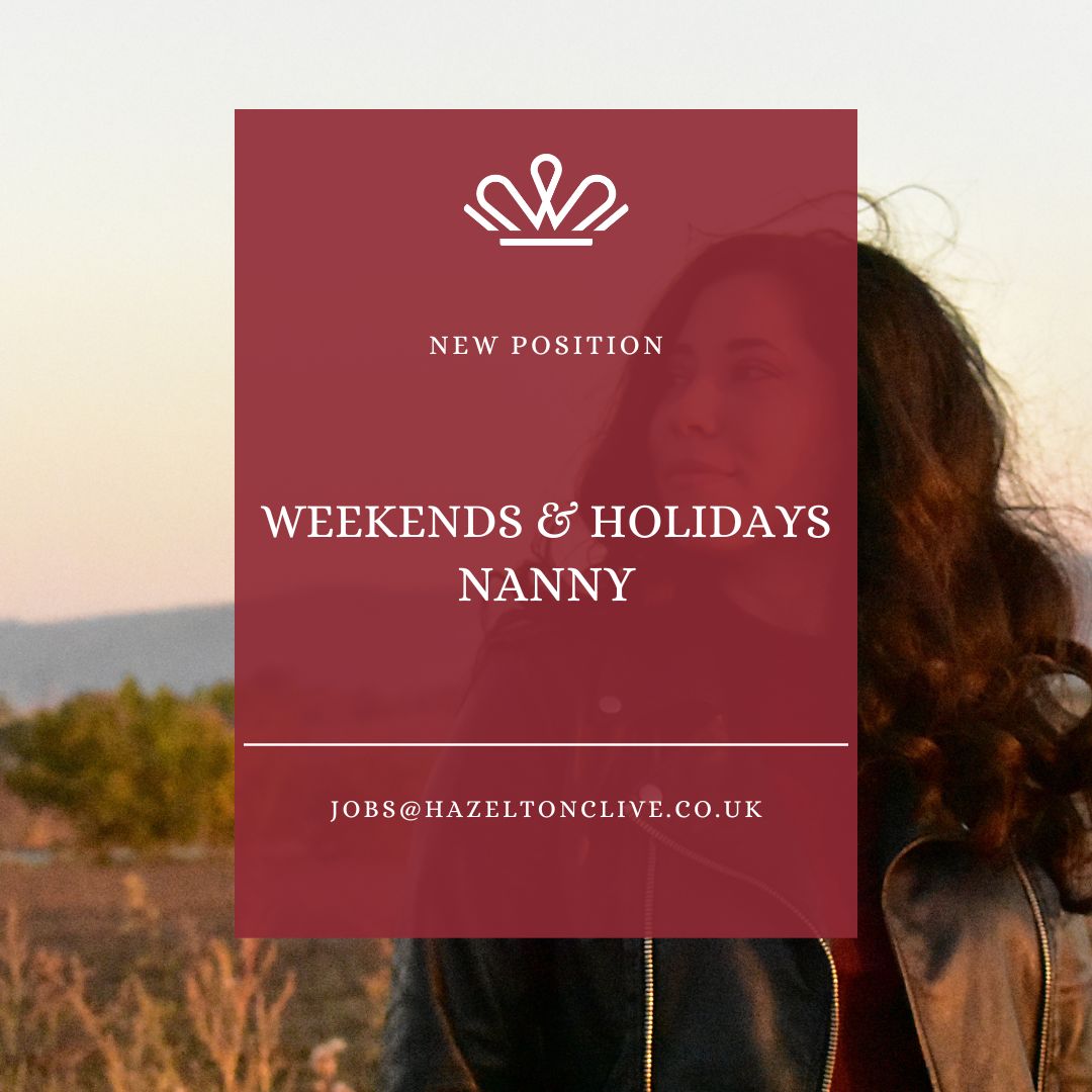 NN-9040 Weekend Nanny Wanted - Jobs in Highgate - HazeltonClive